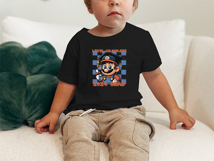 Mario: Level Complete 2024 Grad – Find Balance Printing